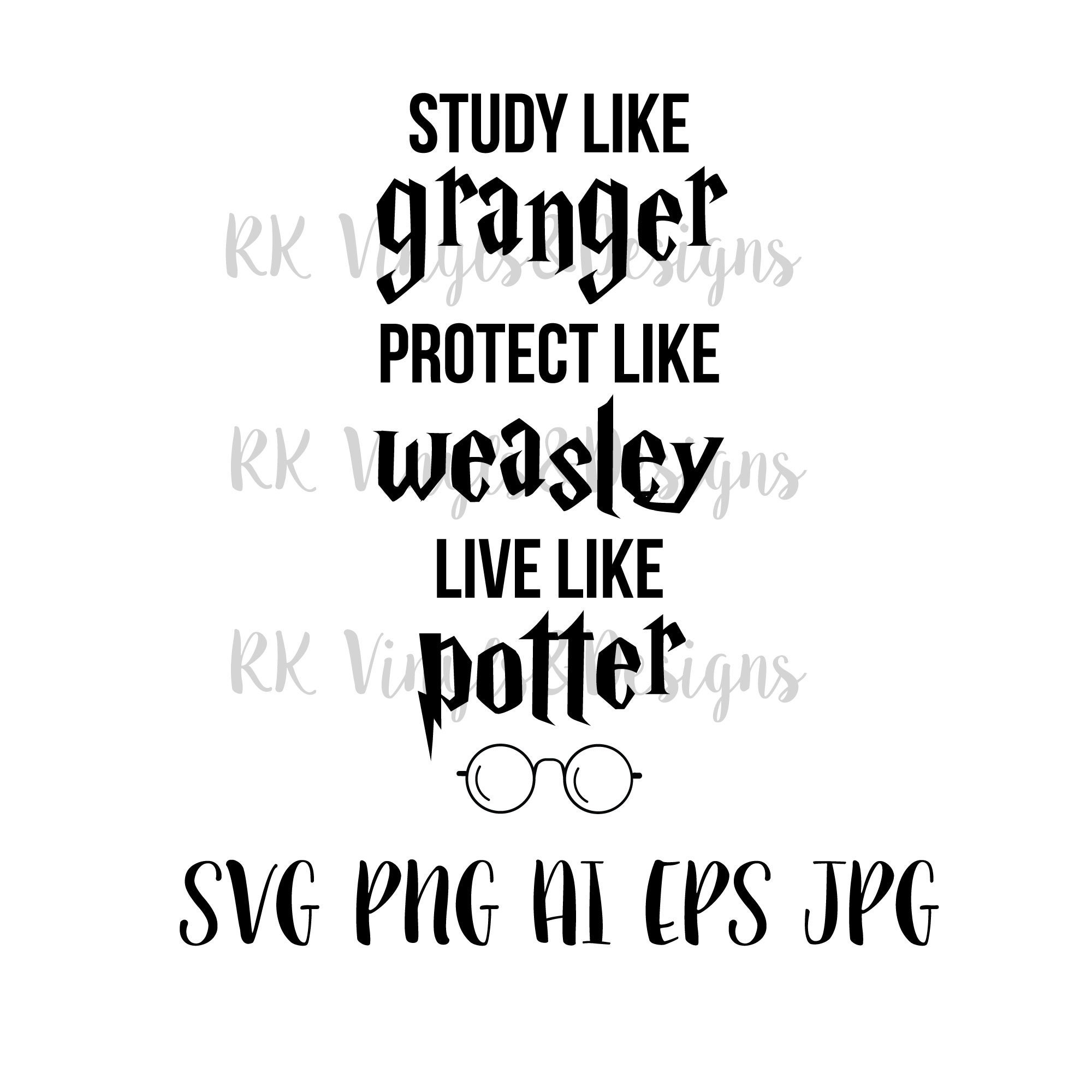 Granger Weasley Potter Saying SVG - Etsy