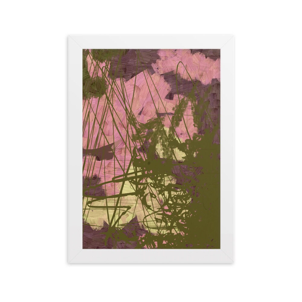 Abstract Art Reflections Framed Matte Paper Poster - Etsy