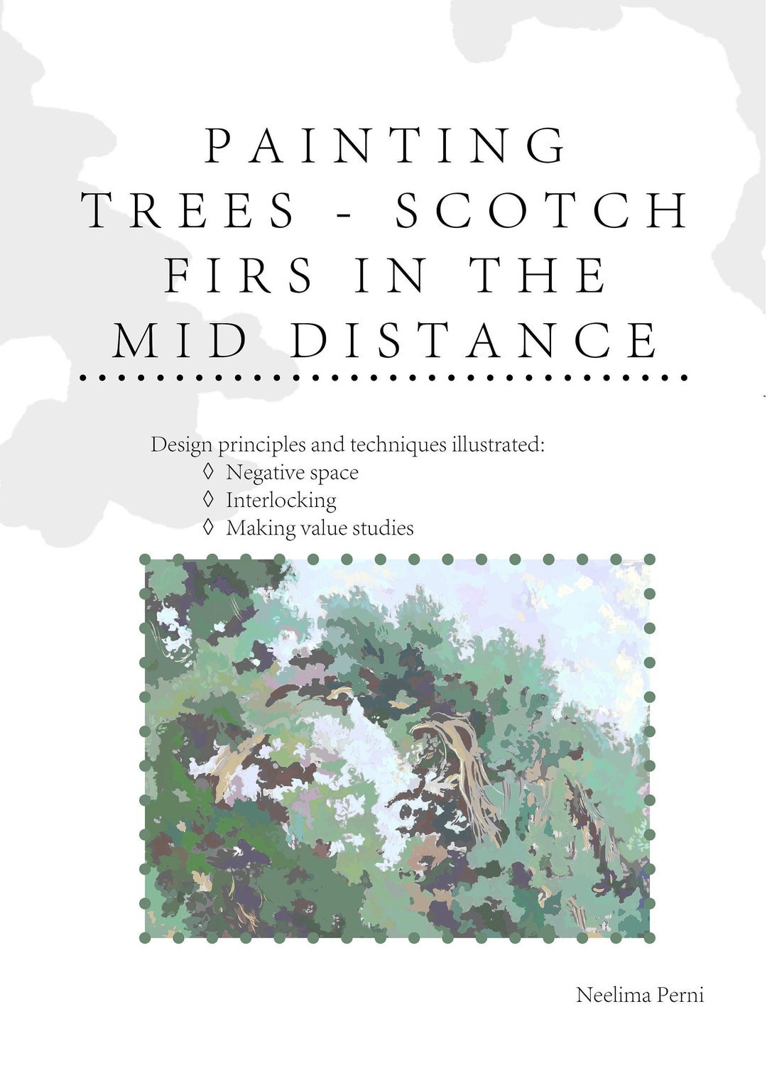 Art Tutorial - Painting Trees - Scotch Fir Tree| 11 Page Pdf File Art ...