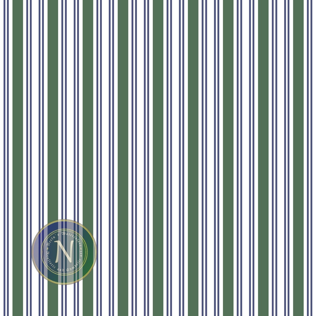Green Stripes on White Seamless Pattern | 18 Cm * 18 Cm Stripes ...