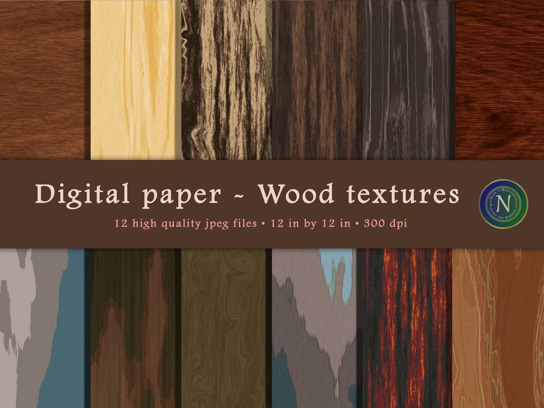 Digital Paper - Wood Textures |scrapbooking, Digital Backgrounds ...