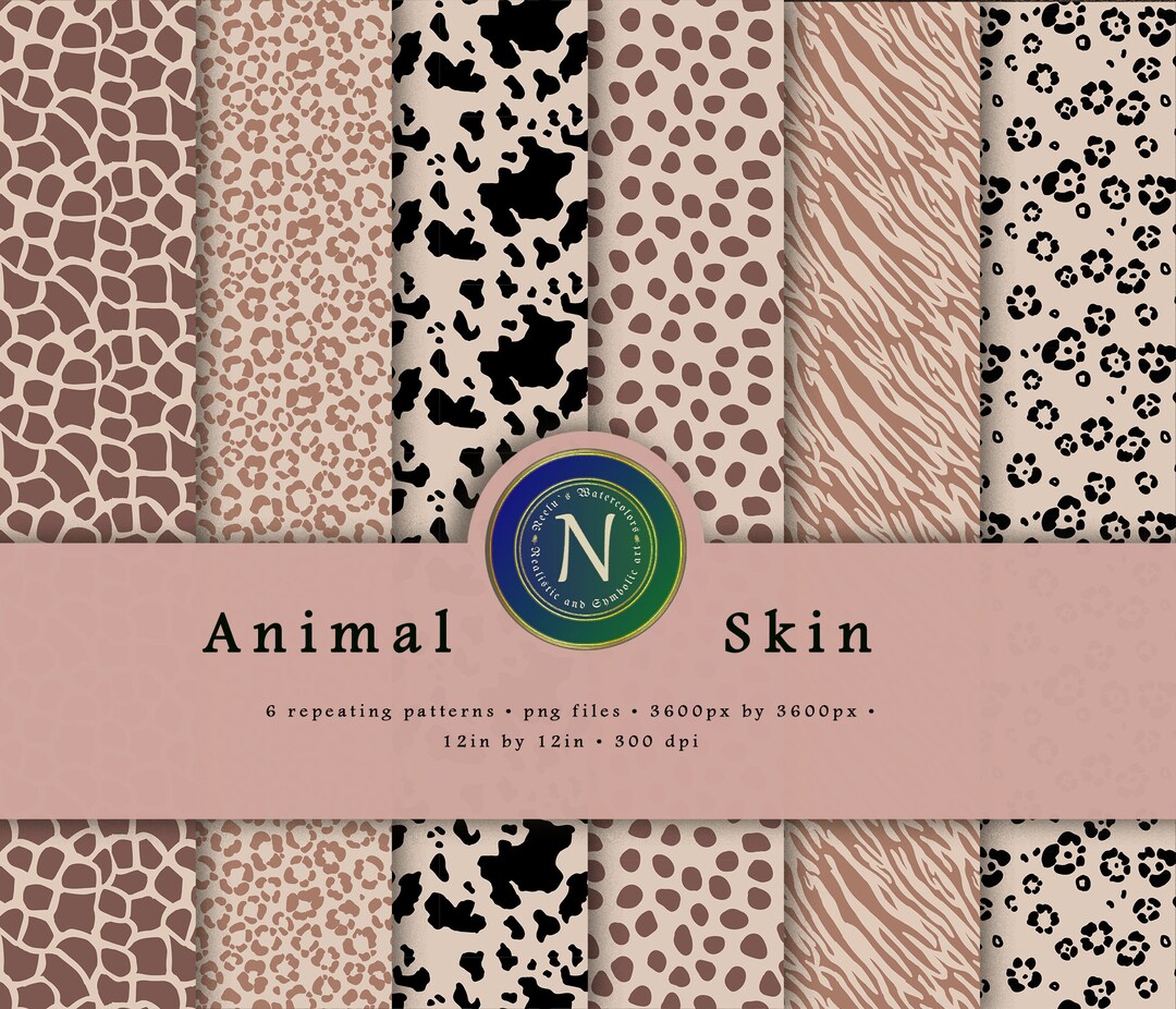 Digital Paper ~ Animal Skin Patterns |scrapbooking, Digital Backgrounds ...