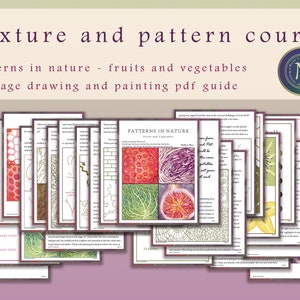 Art Tutorial - Patterns in Nature- Fruits and Vegetables| 25 Page Pdf ...
