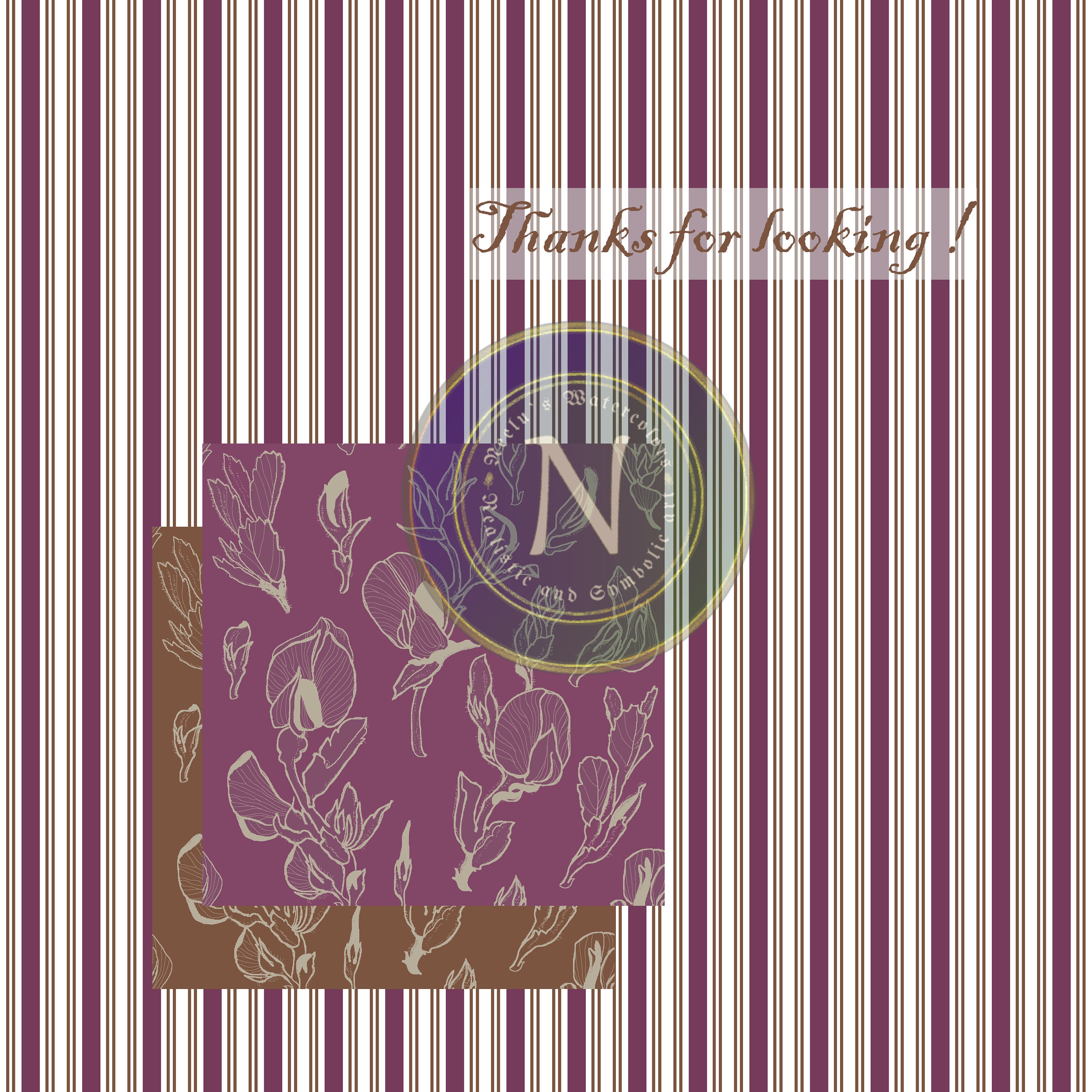 Magenta Stripes on White Seamless Pattern | 18 Cm * 18 Cm Stripes ...