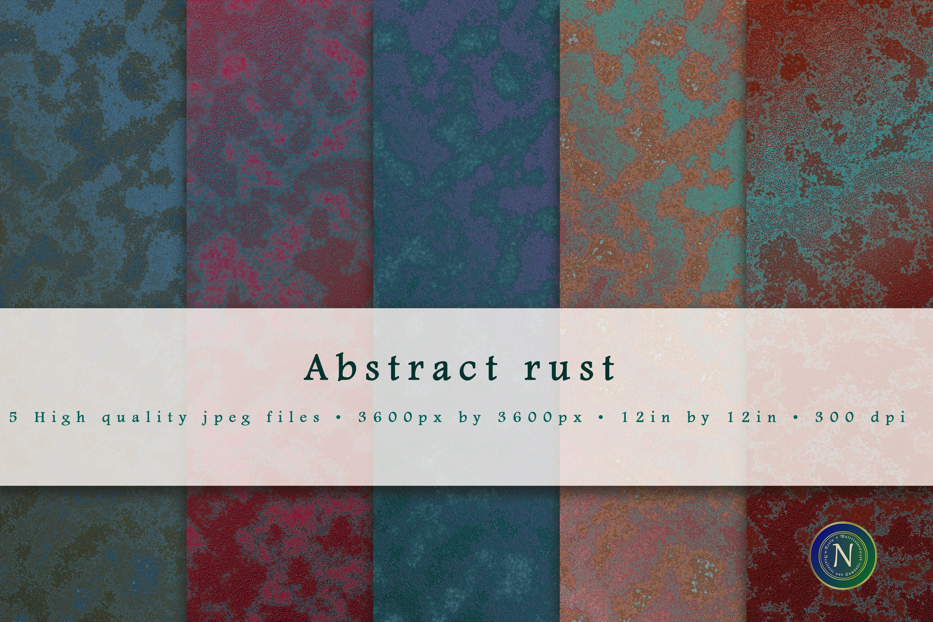 Digital Paper ~ Abstract Rust Textures |digital Backgrounds, Cards and ...