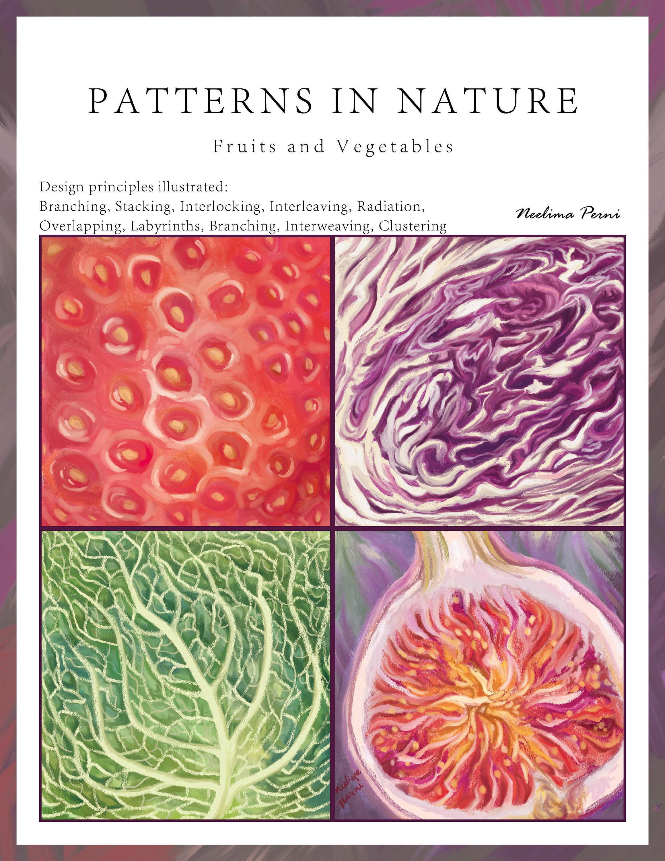 Art Tutorial - Patterns in Nature- Fruits and Vegetables| 25 Page Pdf ...