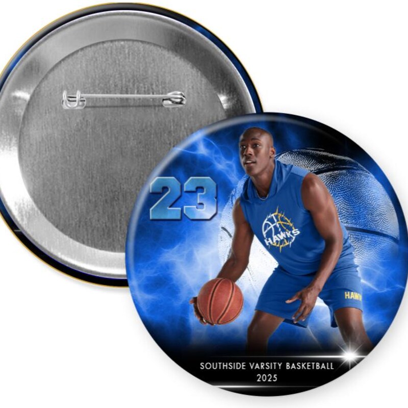 Basketball Buttons - Etsy