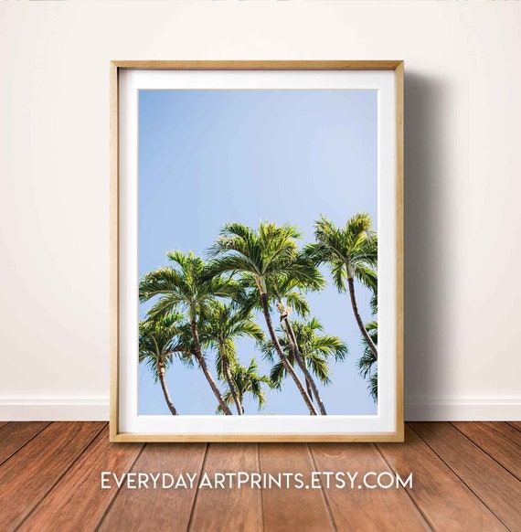 Palm Trees Print Palm Tree Printable Tropical Print | Etsy