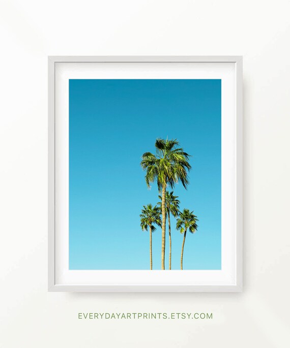 Palm Tree Print Palm Trees Printable Tropical Print | Etsy