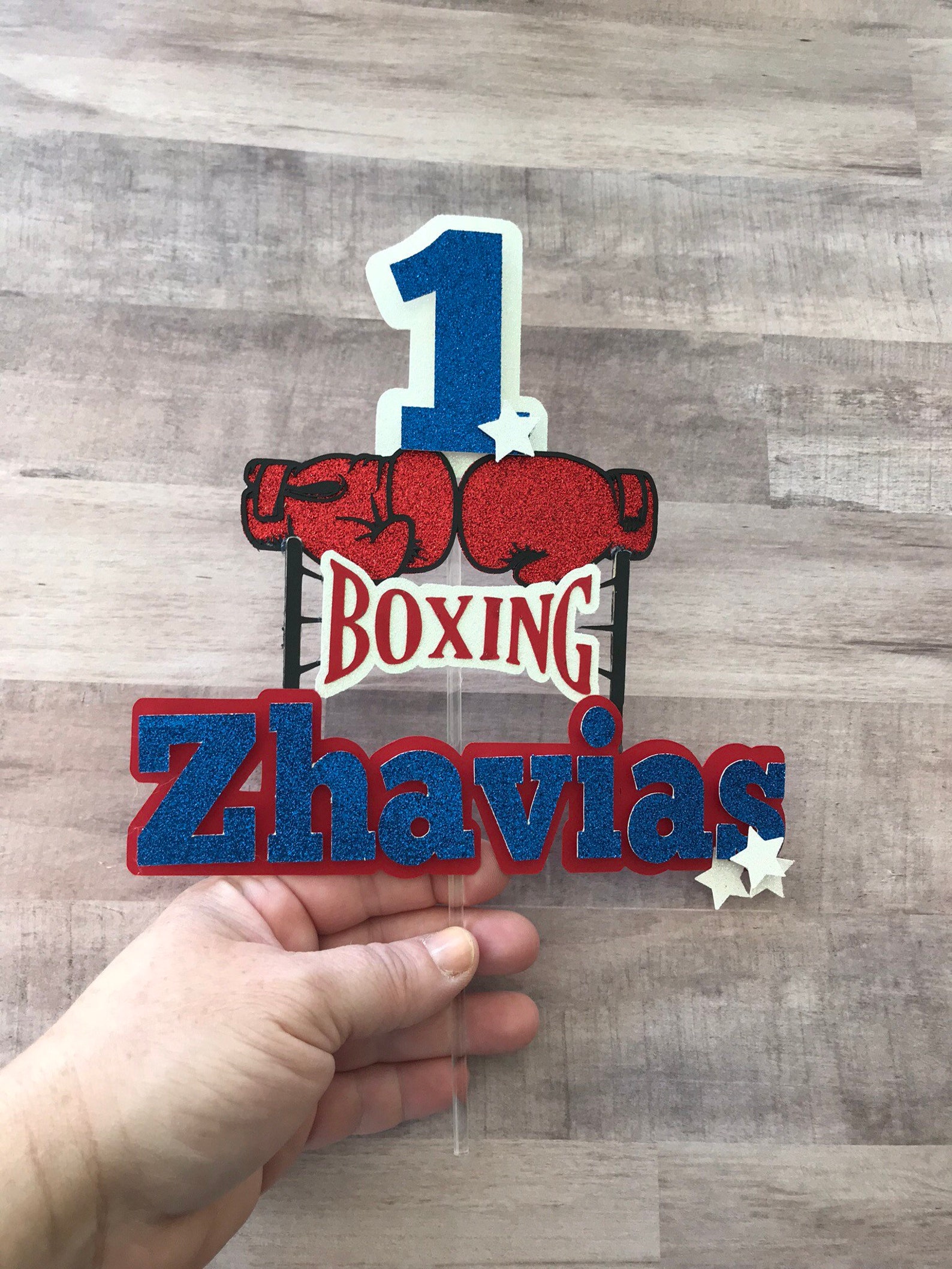Boxing cake topper | Etsy