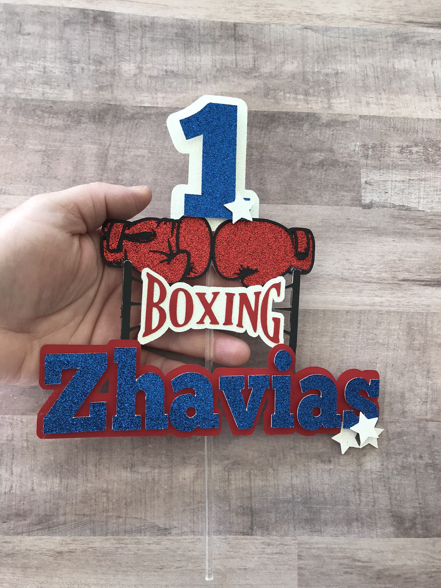 Boxing cake topper | Etsy