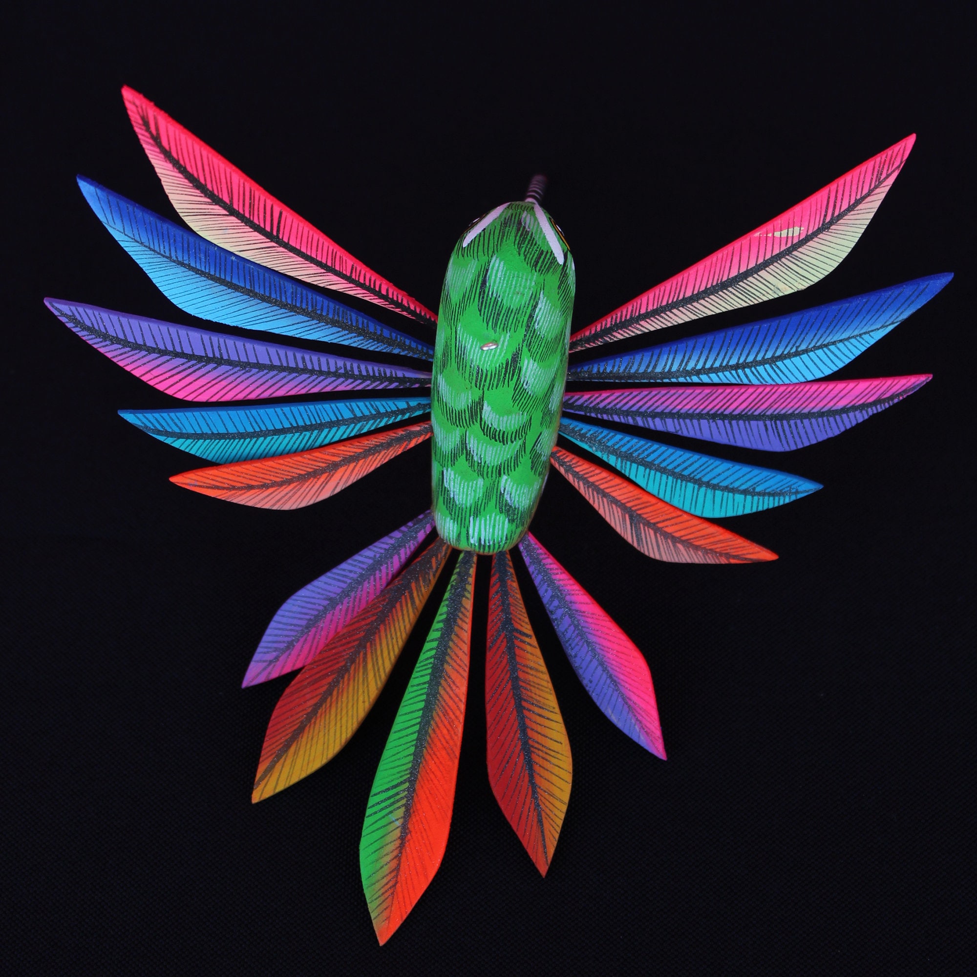 Alebrije bird Colibri Oaxaca 5 pzas - Etsy México