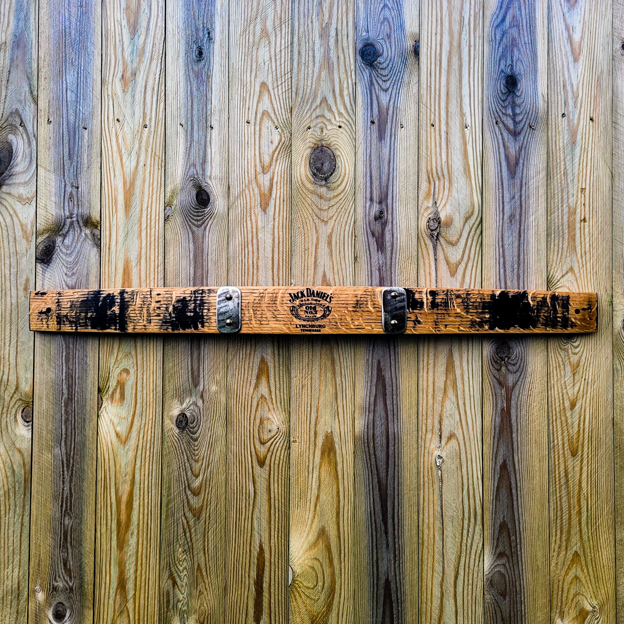 Authentic Jack Daniels Whiskey Barrel Stave Wall Art - Rustic Decor for ...