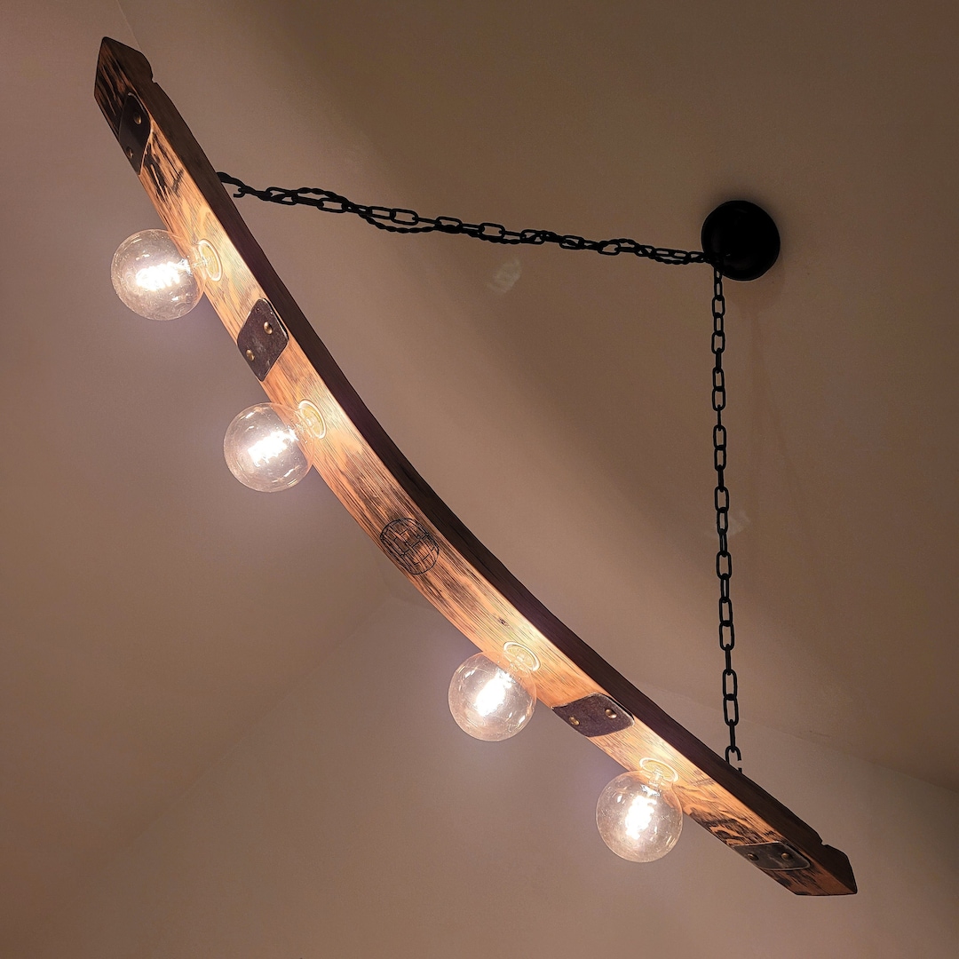 PERSONALISED Whisky Barrel Light ~ Barrel Lighting ~ Hanging Light ...