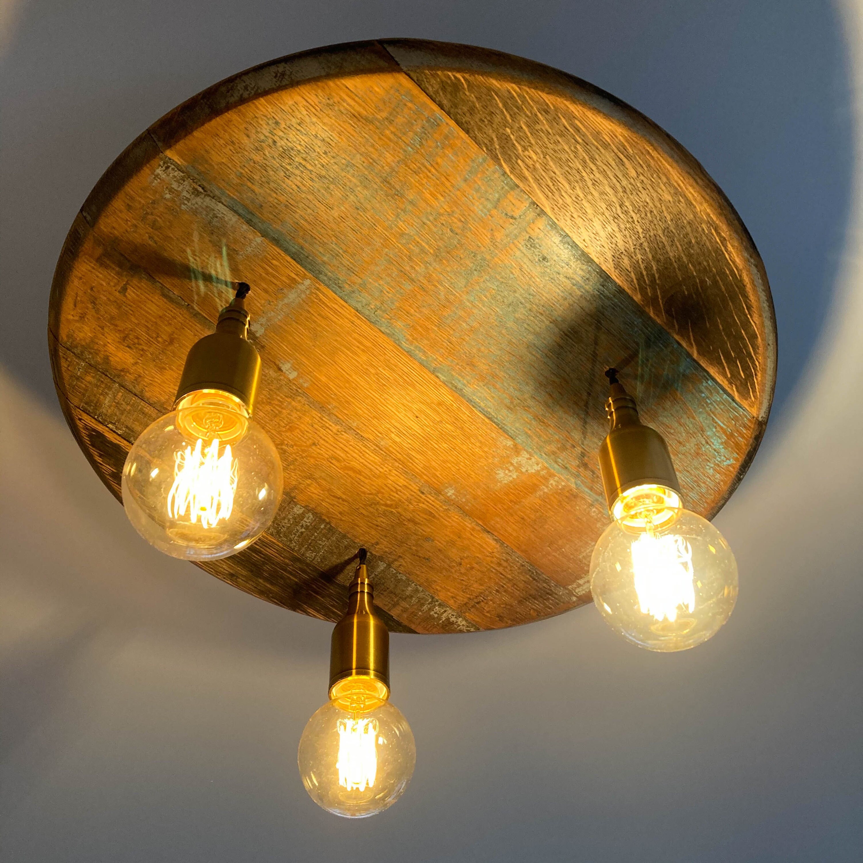 Whisky Barrel Lid Light Whiskey Barrel Top Lighting - Etsy UK