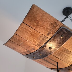 Reclaimed Whisky Barrel Lighting Scottish Handcrafted Rustic Ceiling ...