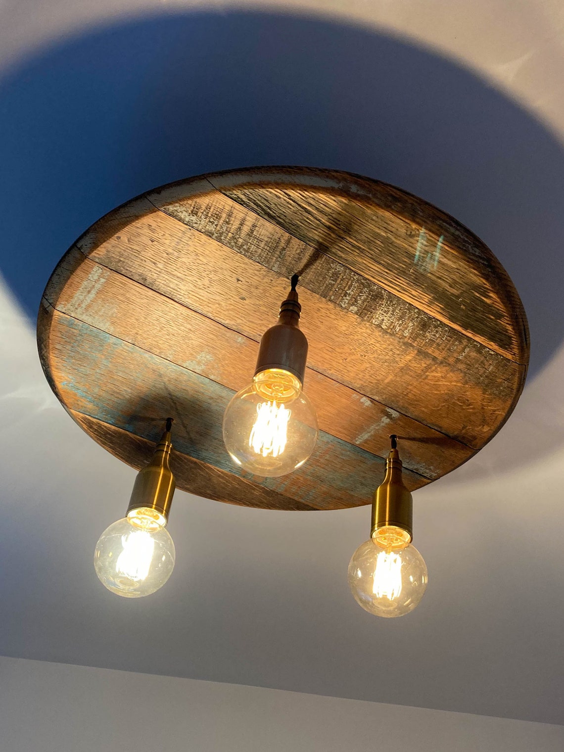 Whisky Barrel Lid Light Whiskey Barrel Top Lighting - Etsy UK