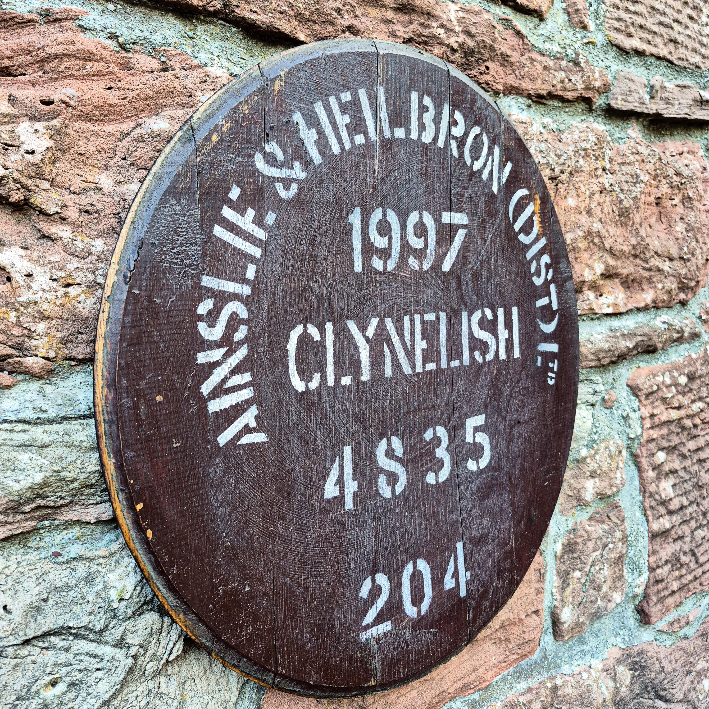 Clynelish 1997 Whisky Barrel Head: Scotch Bar Sign, Cask 4835 - Etsy