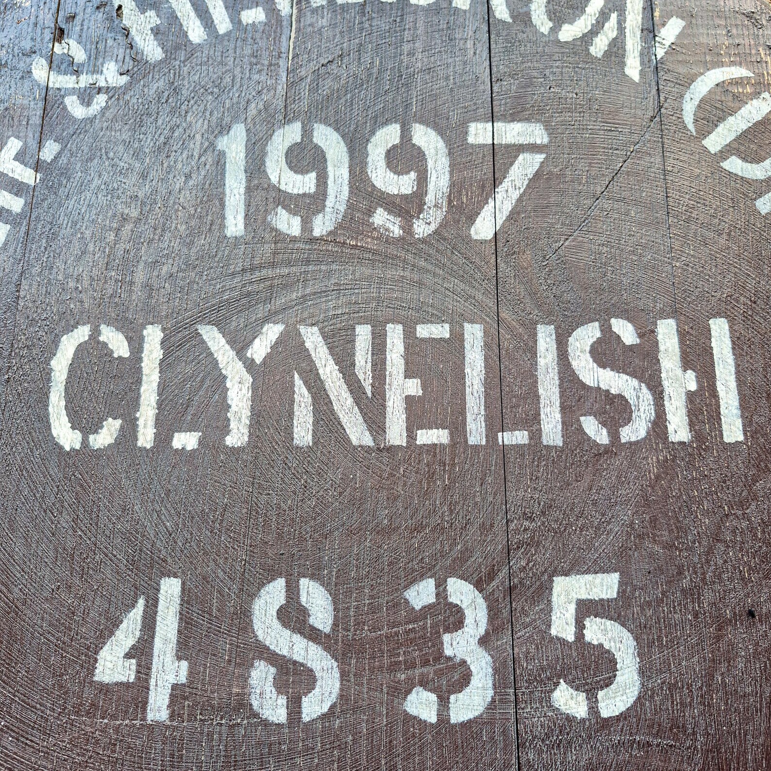 Clynelish 1997 Whisky Barrel Head: Scotch Bar Sign, Cask 4835 - Etsy