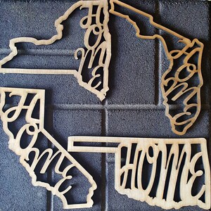 State Wall Art- State Cutouts- Home Decor - Etsy