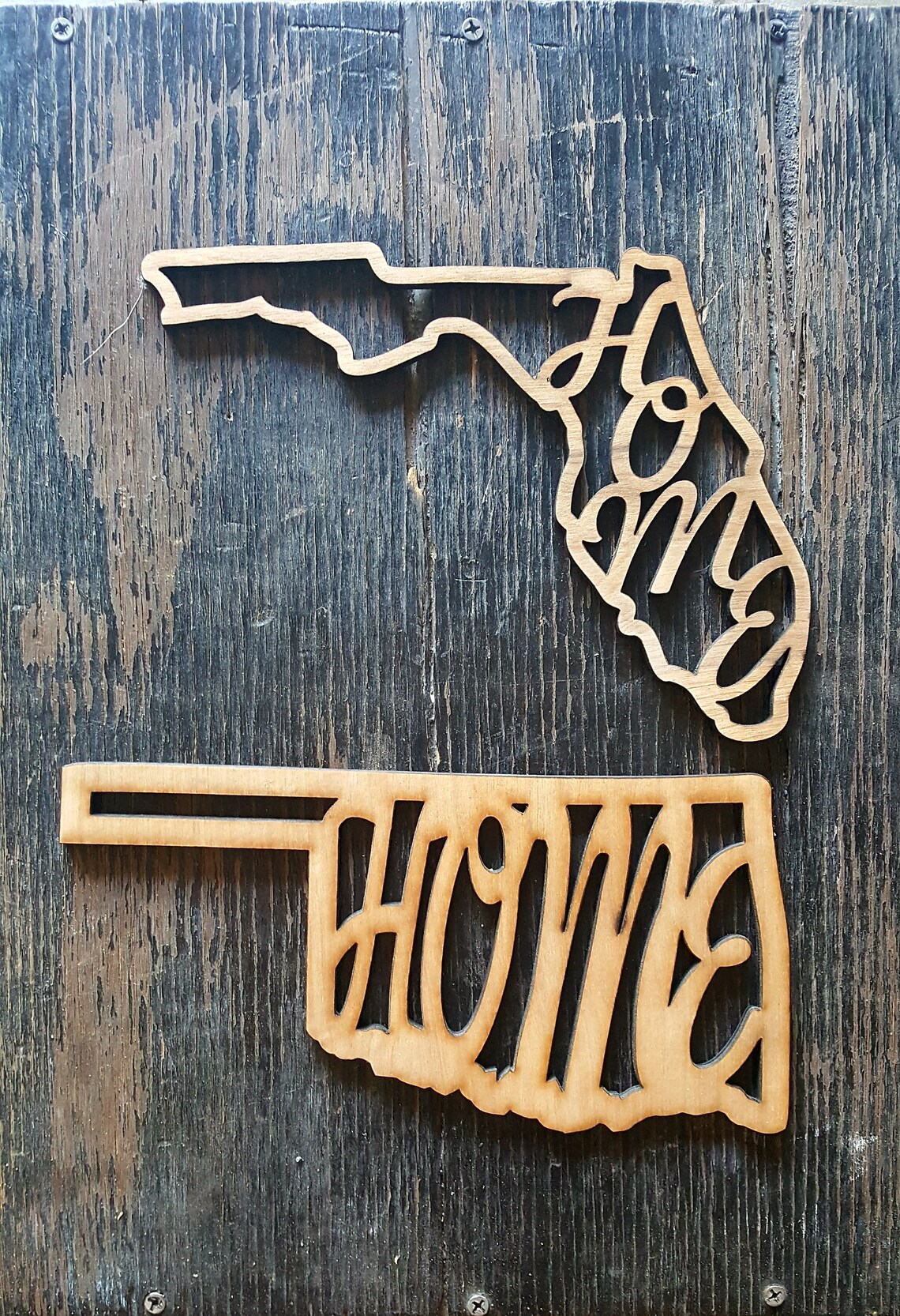 State Wall Art State Cutouts Home Decor - Etsy