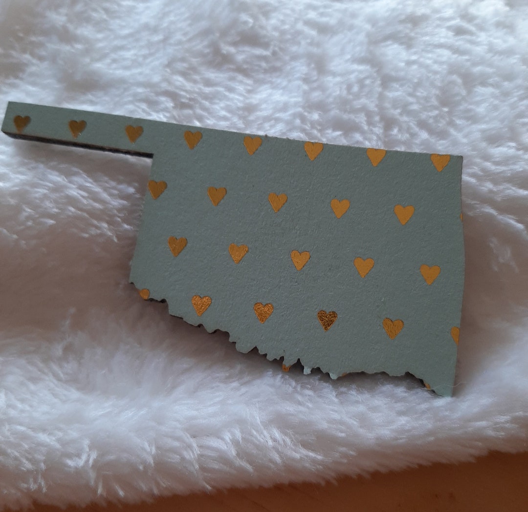 Oklahoma Magnet, State Magnet, Wooden Magnet - Etsy