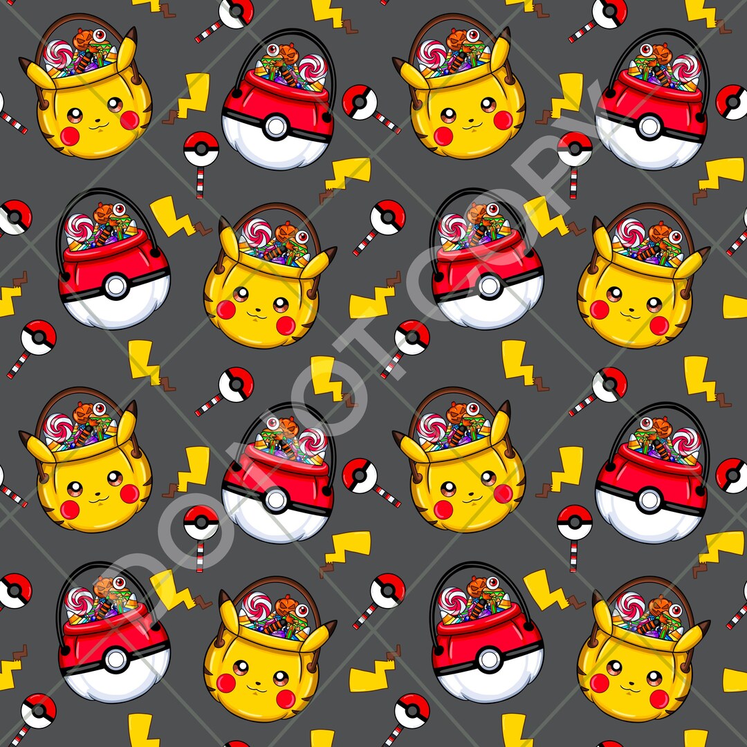 Halloween Poke Bucket Seamless File, Repeating Png - Etsy