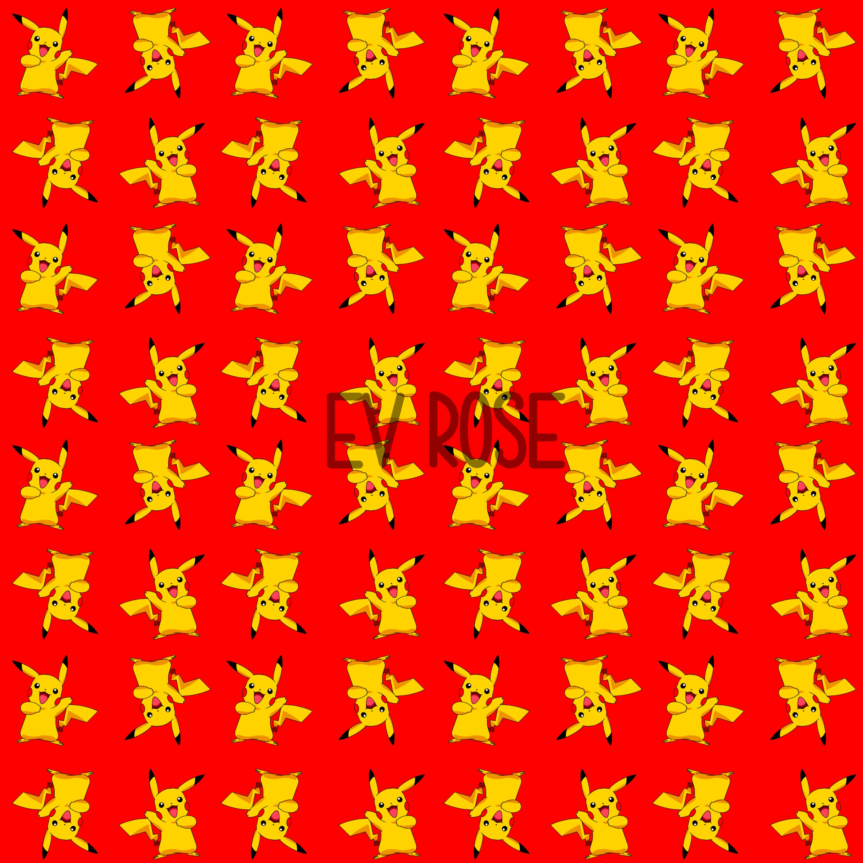 Pikachu Seamless Png Pokemon - Etsy