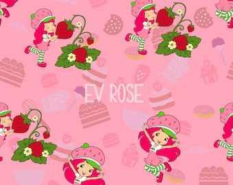 Strawberry Shortcake Seamless File Strawberry Surface Pattern - Etsy