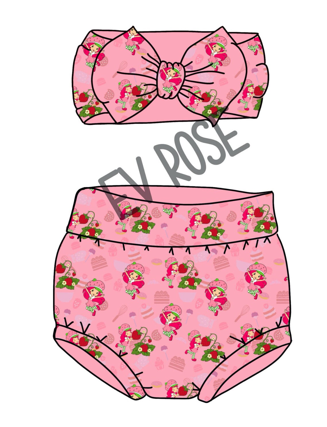 Strawberry Girl Seamless File - Etsy