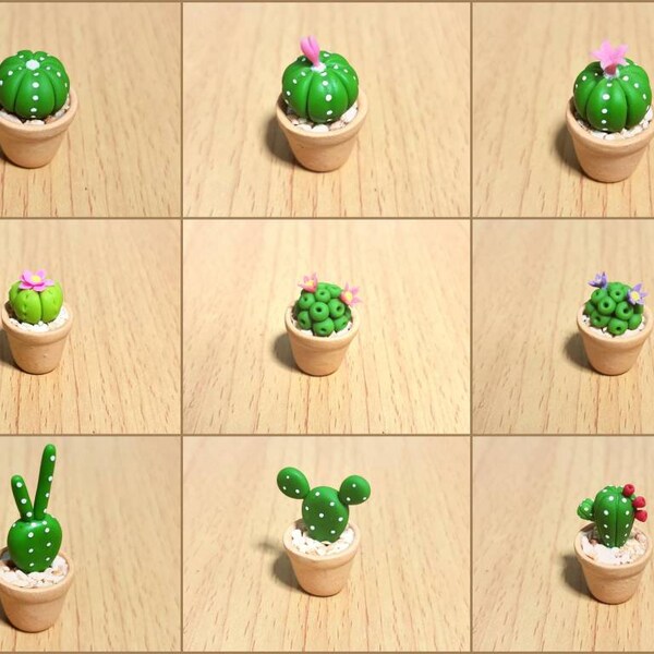 Clay Cactus - Etsy