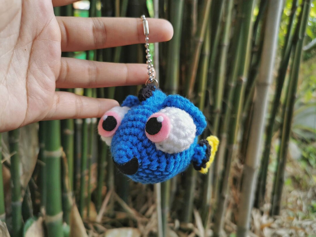 Finding Dory Doll Crochet Animal Fish Amigurumi Keychain Accessories ...