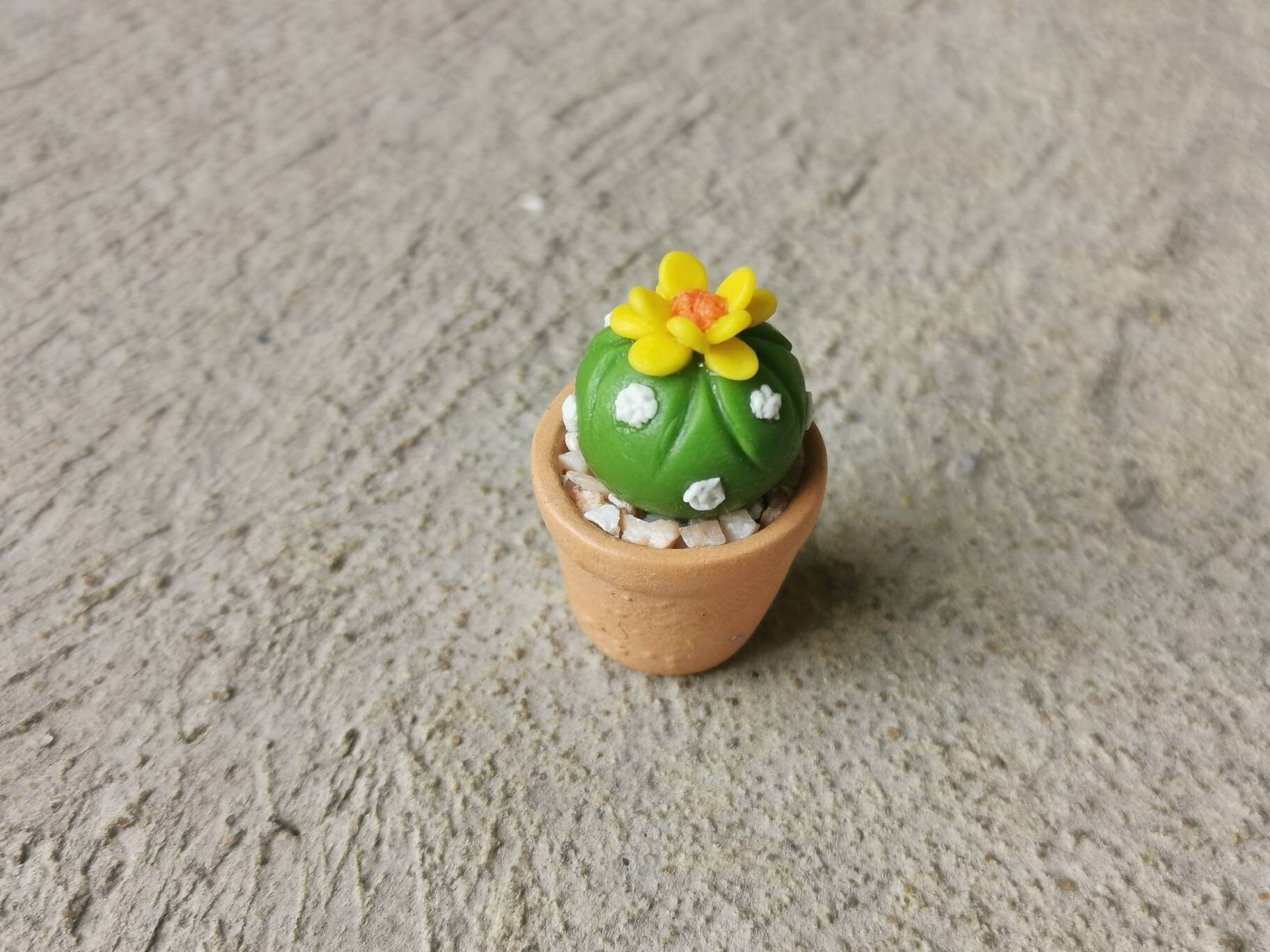 Clay Cactus Miniature Polymer Potted Plant Small Mini Cacti - Etsy UK