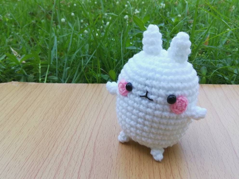 Rabbit Crochet Keychain Amigurumi Doll Keyring Handmade Bag - Etsy