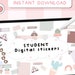 Student Digital Stickers for Goodnotes, Samsung Notes, Collanote ...