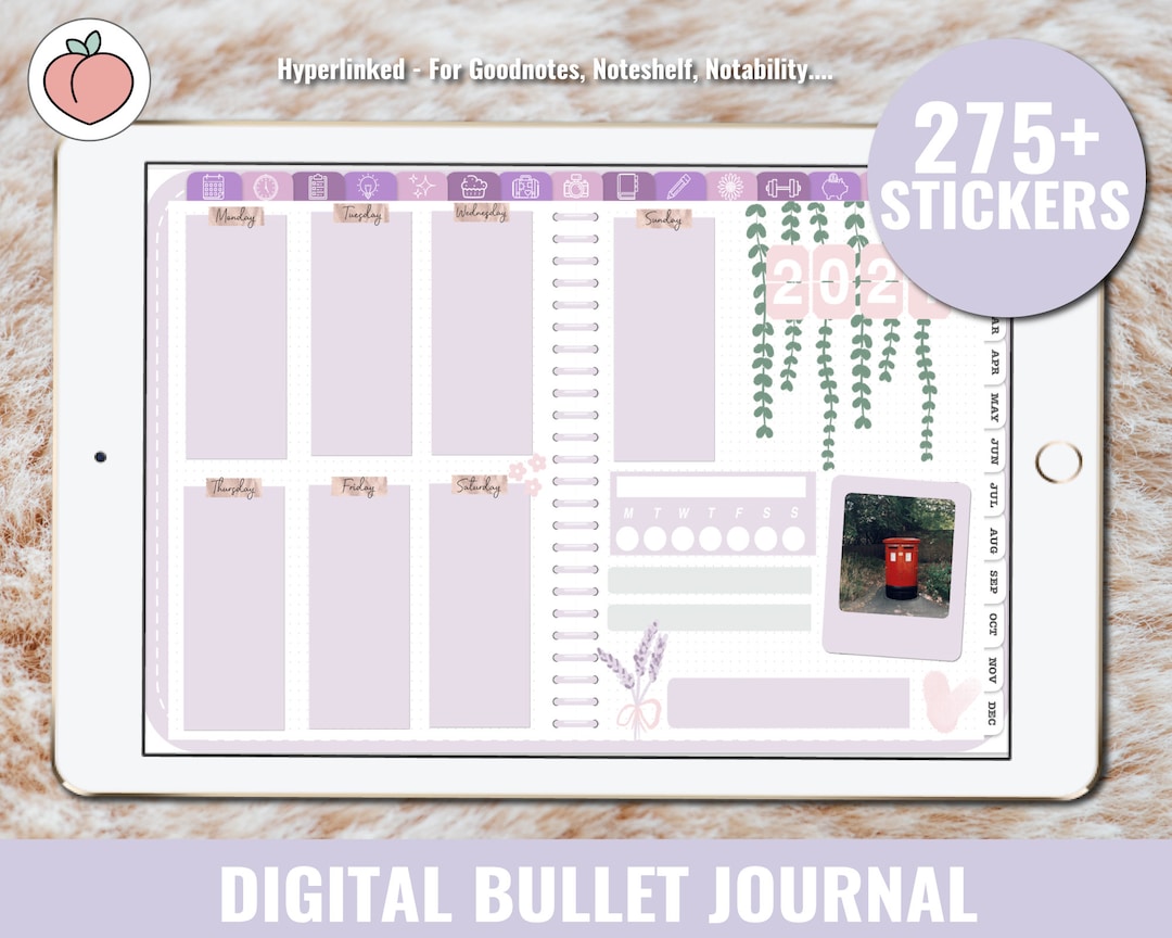 Customizable DIGITAL PLANNER: Digital Bullet Journal for Goodnotes ...