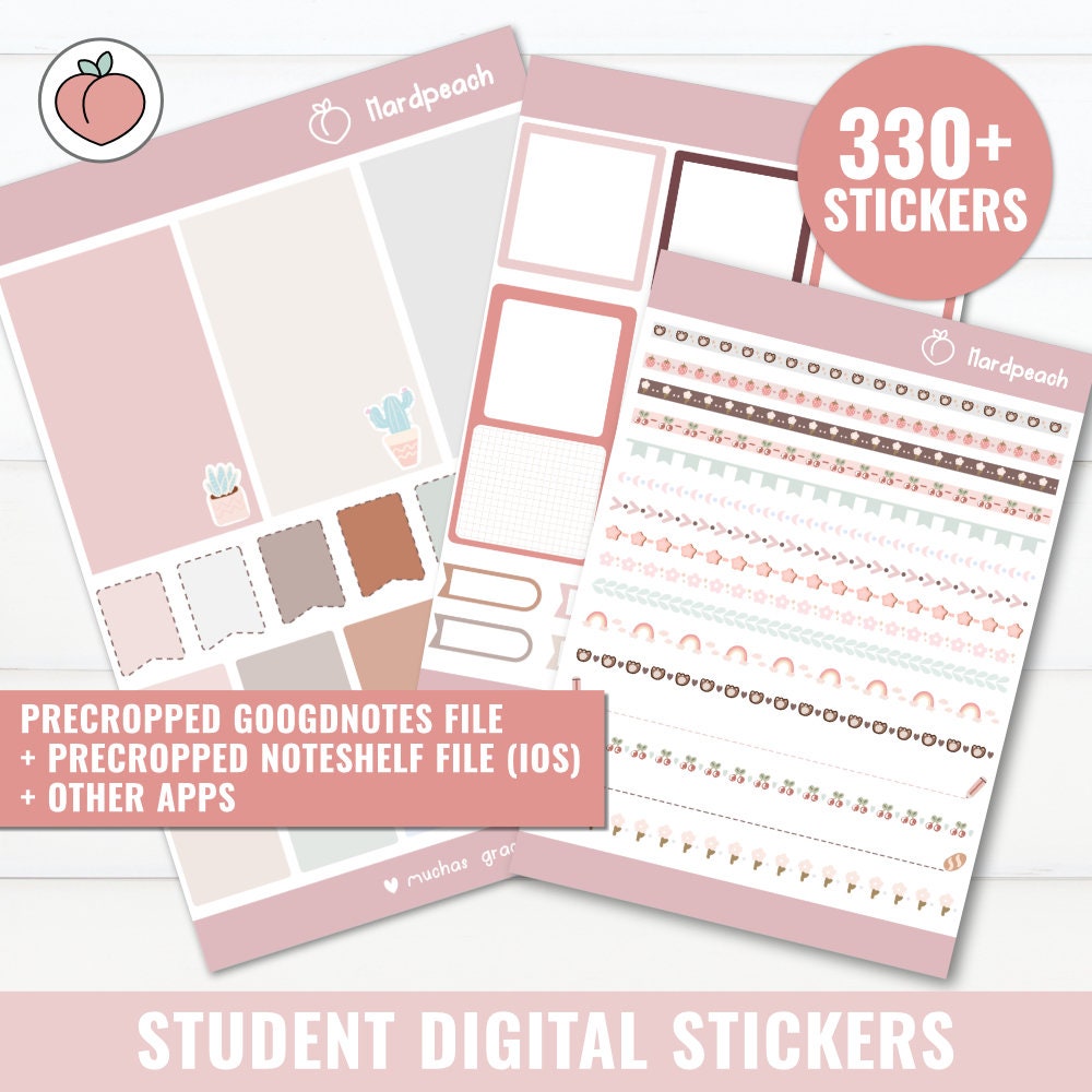 Student Digital Stickers for Goodnotes, Samsung Notes, Collanote ...