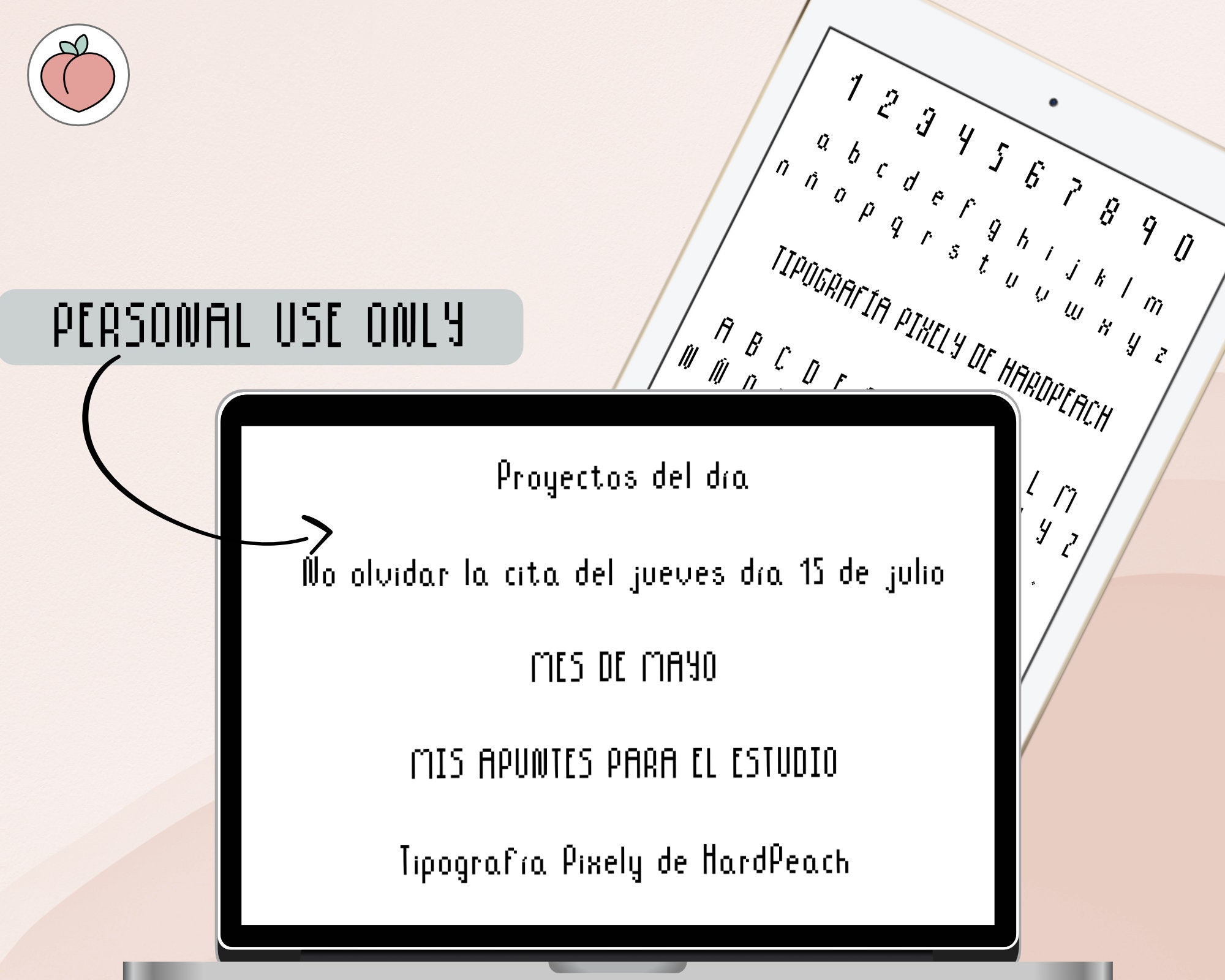 PIXELY Handwritten Font | Digital Font - Calligraphy Font | PIXEL Font ...
