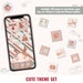 CUTE THEME SET: Wallpapers Icons Pack iPad Theme Ios Theme iPad ...