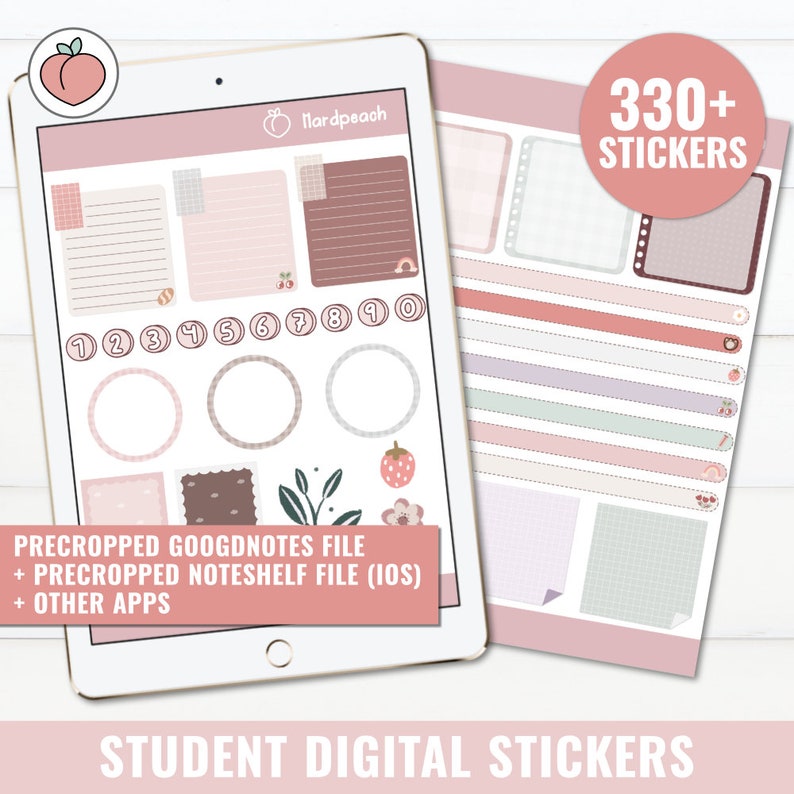 Student Digital Stickers for Goodnotes, Samsung Notes, Collanote ...