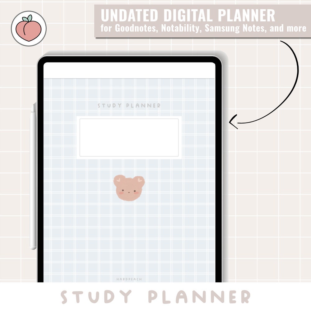 STUDENT DIGITAL PLANNER Study Planner Goodnotes Planner Samsung Notes ...