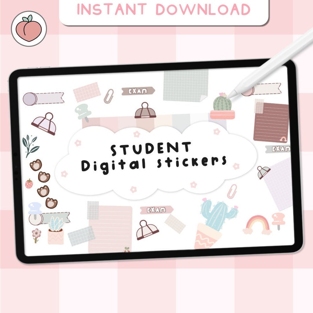 Student Digital Stickers for Goodnotes, Samsung Notes, Collanote ...