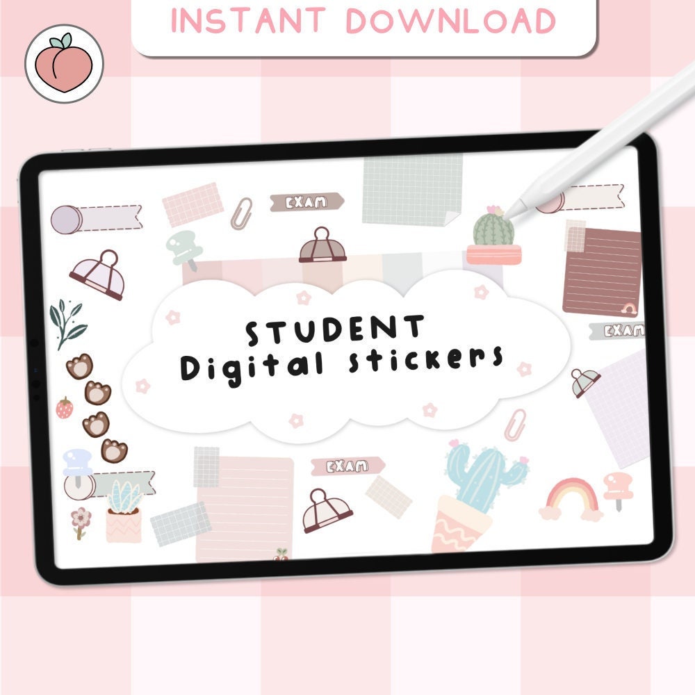 Student Digital Stickers for Goodnotes, Samsung Notes, Collanote ...