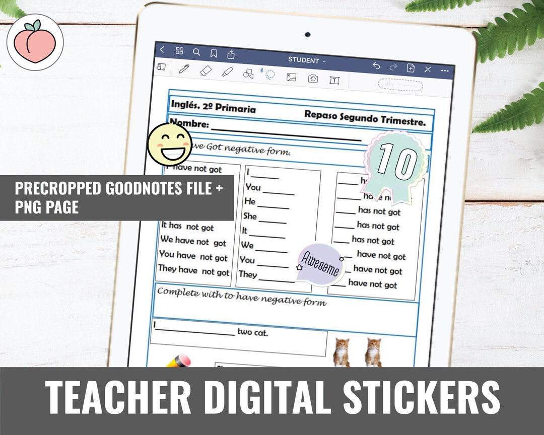 TEACHER Digital Stickers | Goodnotes Stickers | Digital Planner ...