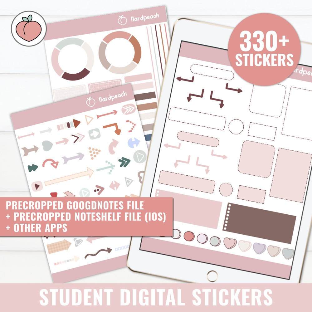 Student Digital Stickers for Goodnotes, Samsung Notes, Collanote ...