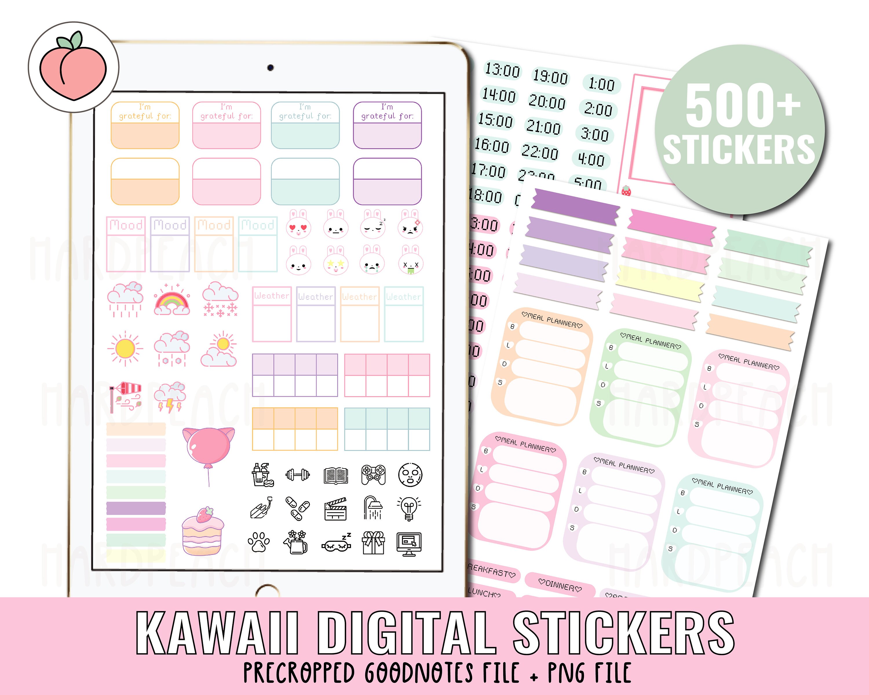 KAWAII DIGITAL STICKERS | Kawaii Stickers | Digital Planner Stickers ...