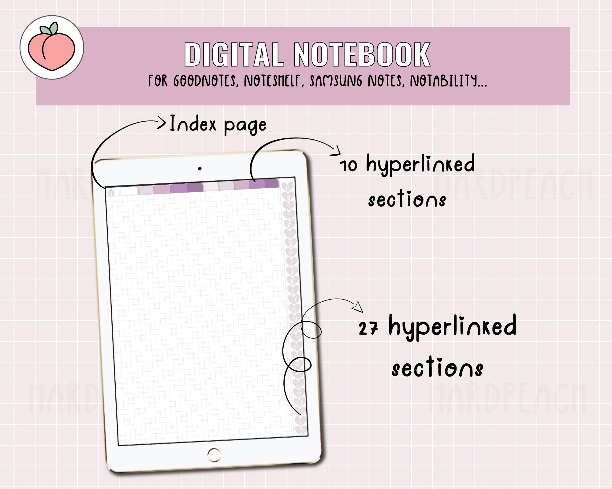 DIGITAL NOTEBOOK Student digital notebook with digital stickers ...