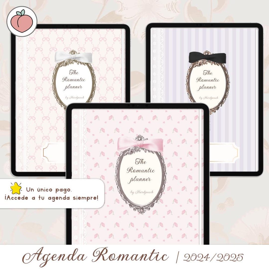 ENGLISH Coquette Digital Diary 2024 / 2025 Romantic Digital Diary ...