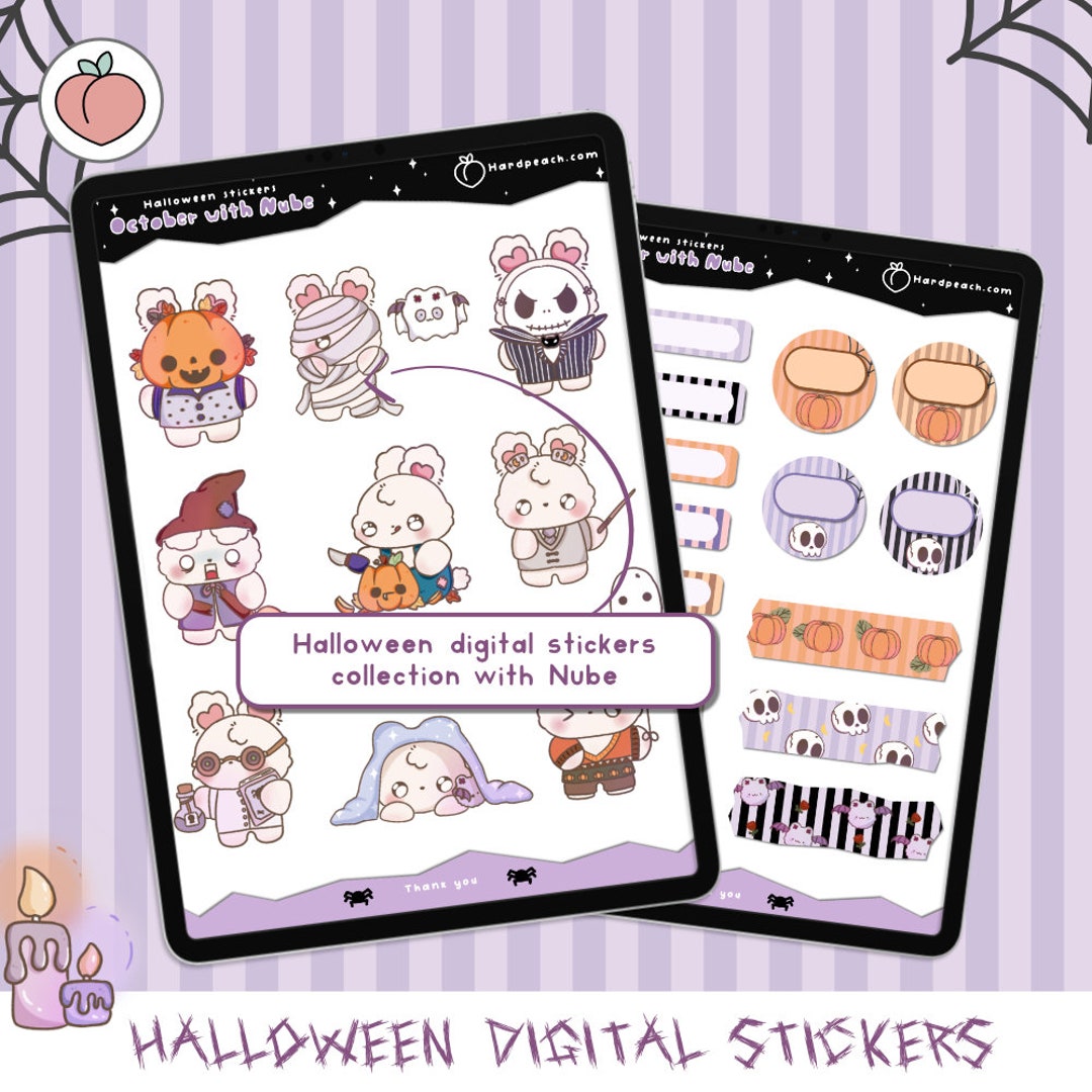 HALLOWEEN DIGITAL STICKERS Goodnotes, Samsung Notes, Notability ...