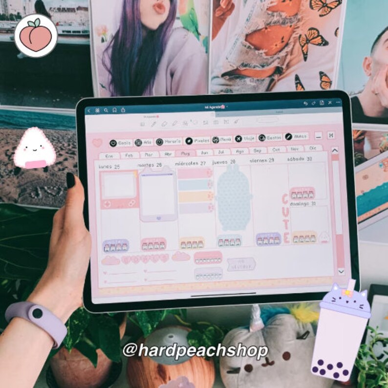 KAWAII Digital Planner Stickers | Goodnotes, Samsung Notes, Penly ...
